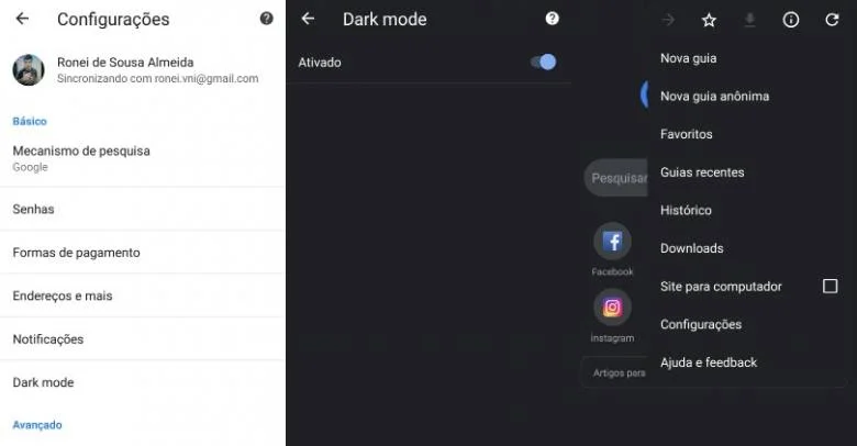 Como ativar o Tema Escuro no Chrome para Android | Seja Geek