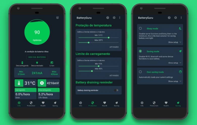 Aumentar a duração da bateria com o BatteryGuru | Seja Geek