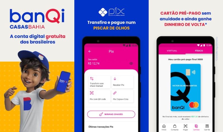 Faça um PIX para a Conta banQi e ganhe 10 Reais | Seja Geek
