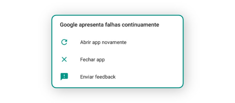 Resolver erro no Android: O aplicativo parou de funcionar e apresenta ...